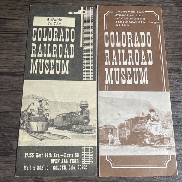 Accents | Colorado Railroad Museum Brochures Guide Train History Lot Of ...